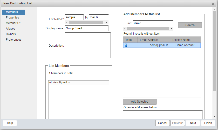 Create a Distribution List (Group Email) | EhloMail User Guide