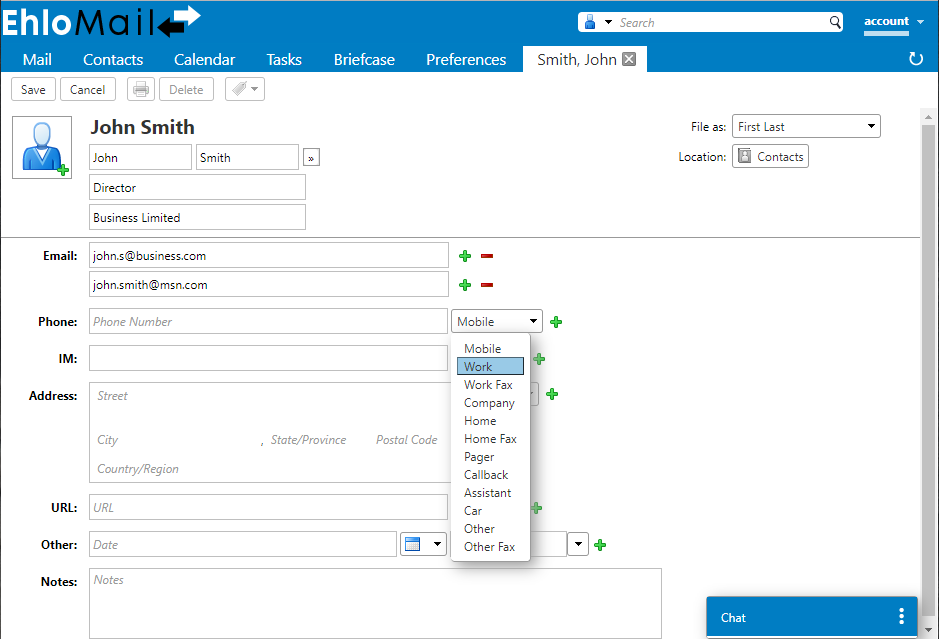 Add Contacts to a Contact List | EhloMail User Guide