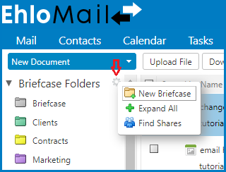 Briefcase Folders | EhloMail User Guide